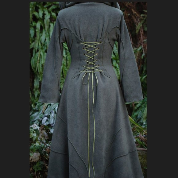 Hand Crafted | Jackets & Coats | Goth Long Coat Witchy Clothes Size S ...